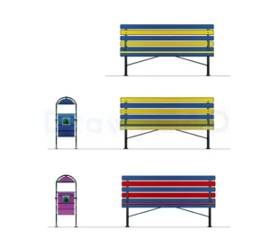 Benches – DrawyCAD – Free DWG Download