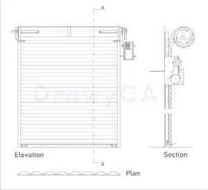 Roller shutter doors – DrawyCAD – Free DWG Download