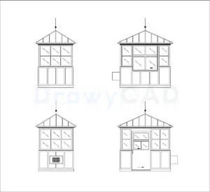 Booths – Kiosks – Cabins – DrawyCAD – Free DWG Download