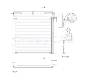 Roller shutter doors – DrawyCAD – Free DWG Download