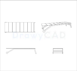 Sun loungers – DrawyCAD – Free DWG Download