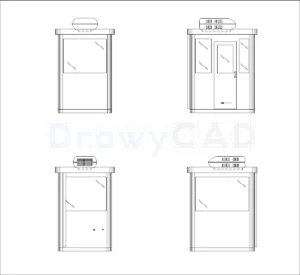 Booths – Kiosks – Cabins – DrawyCAD – Free DWG Download