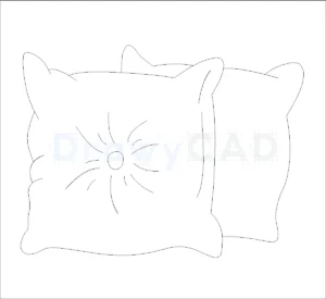 Pillows and cushions – DrawyCAD – Free DWG Download