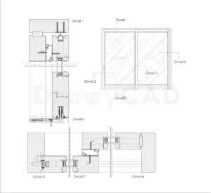 Sliding windows – DrawyCAD – Free DWG Download